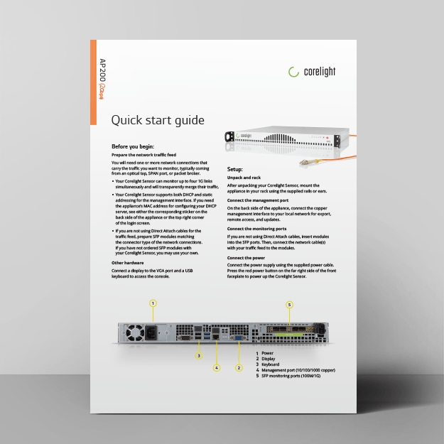 Quickstart AP200 – Corelight Print Store