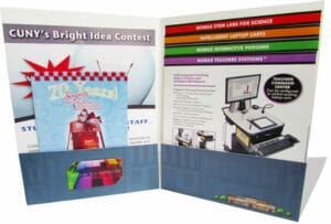 Presentation Folders with Stepped Inserts | Cascading Inserts